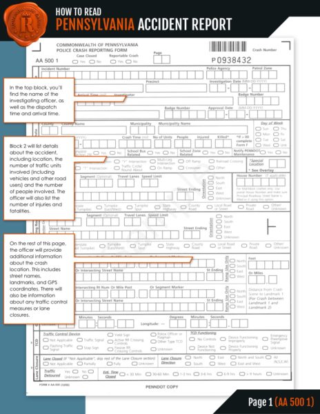 Reading Your Accident Report | Pittsburgh Car Accident Lawyers ...